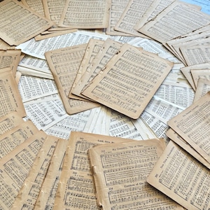 Small Antique/vintage Sheet Music- Printed Pages-old Paper Sheets ...