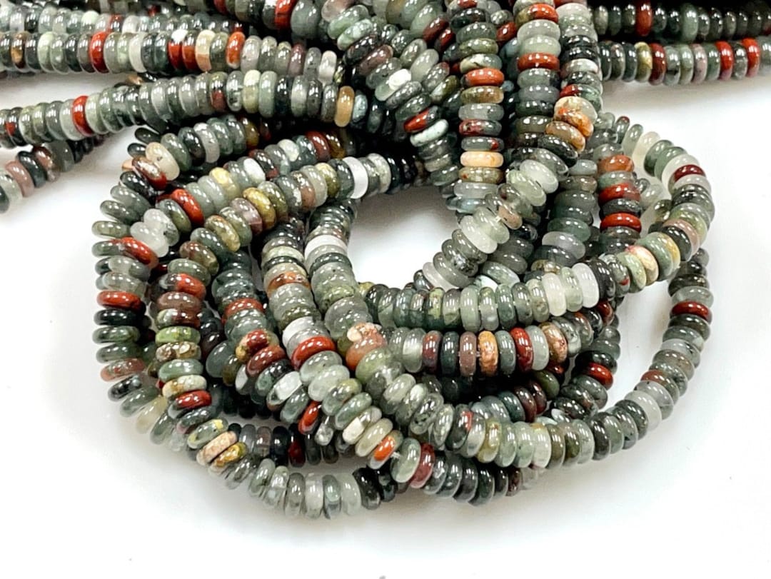 6mm Indian Agate Smooth Heishi Tyre Indian Agate Tire Beads - Etsy