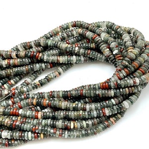 6mm Indian Agate Smooth Heishi Tyre Indian Agate Tire Beads - Etsy