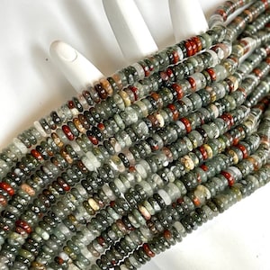 6mm Indian Agate Smooth Heishi Tyre Indian Agate Tire Beads - Etsy