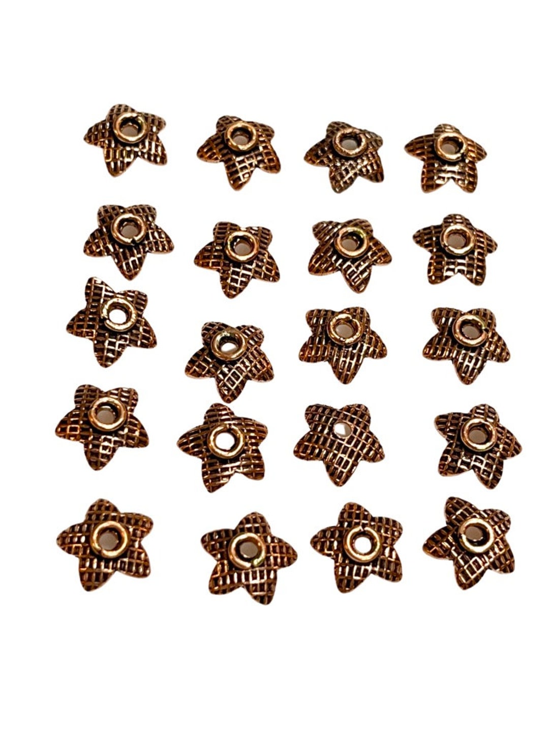Copper Bead Cap Solid Copper Handmade Beads Copper Spacer - Etsy