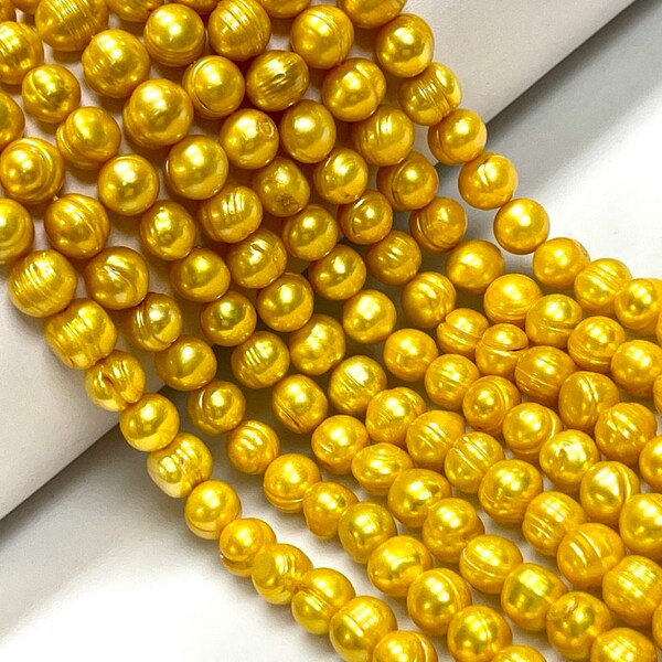 Yellow Pearls - Etsy