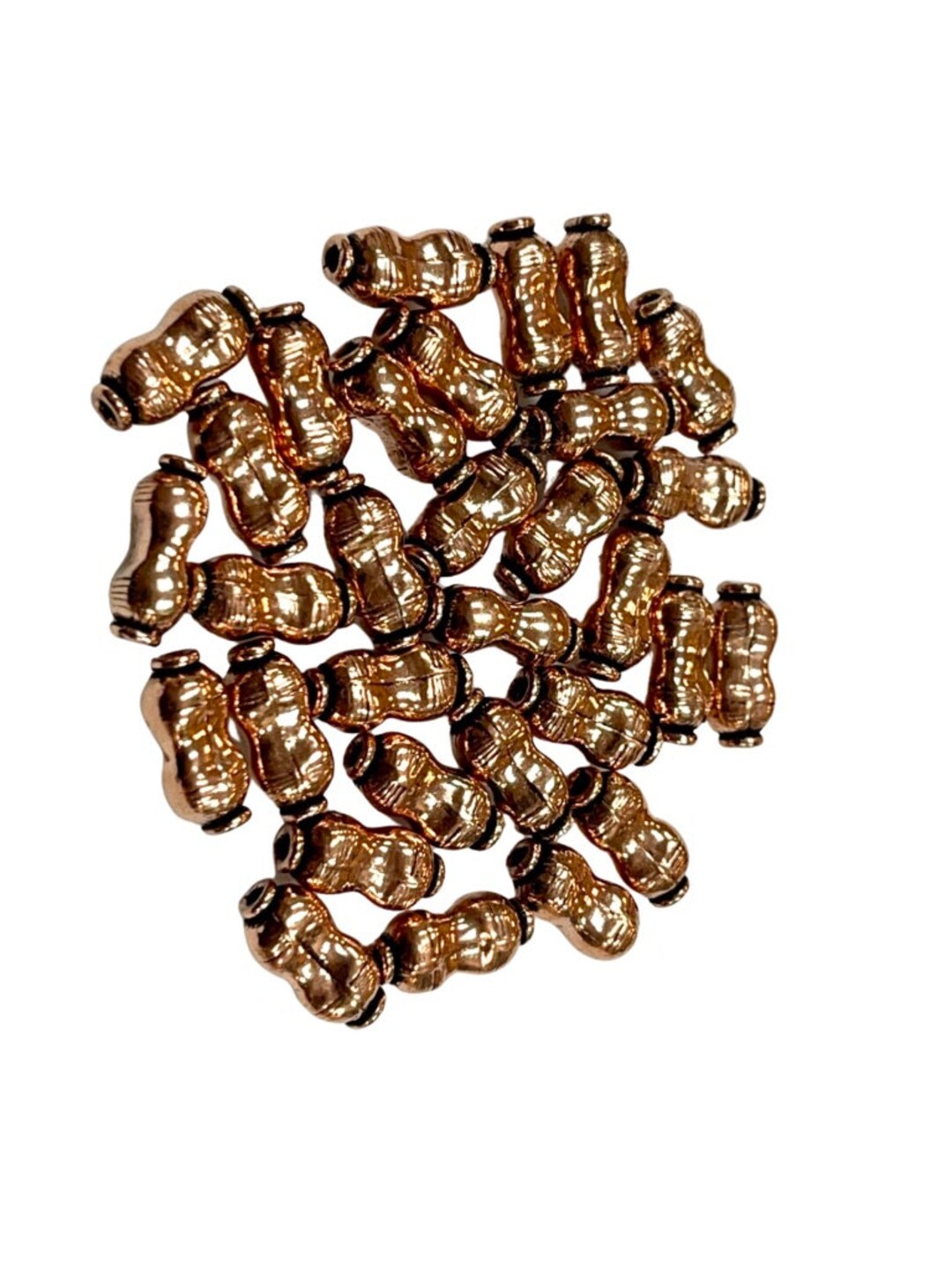 Copper Bali Beads Solid Copper Handmade Beads Size 14x6mm - Etsy