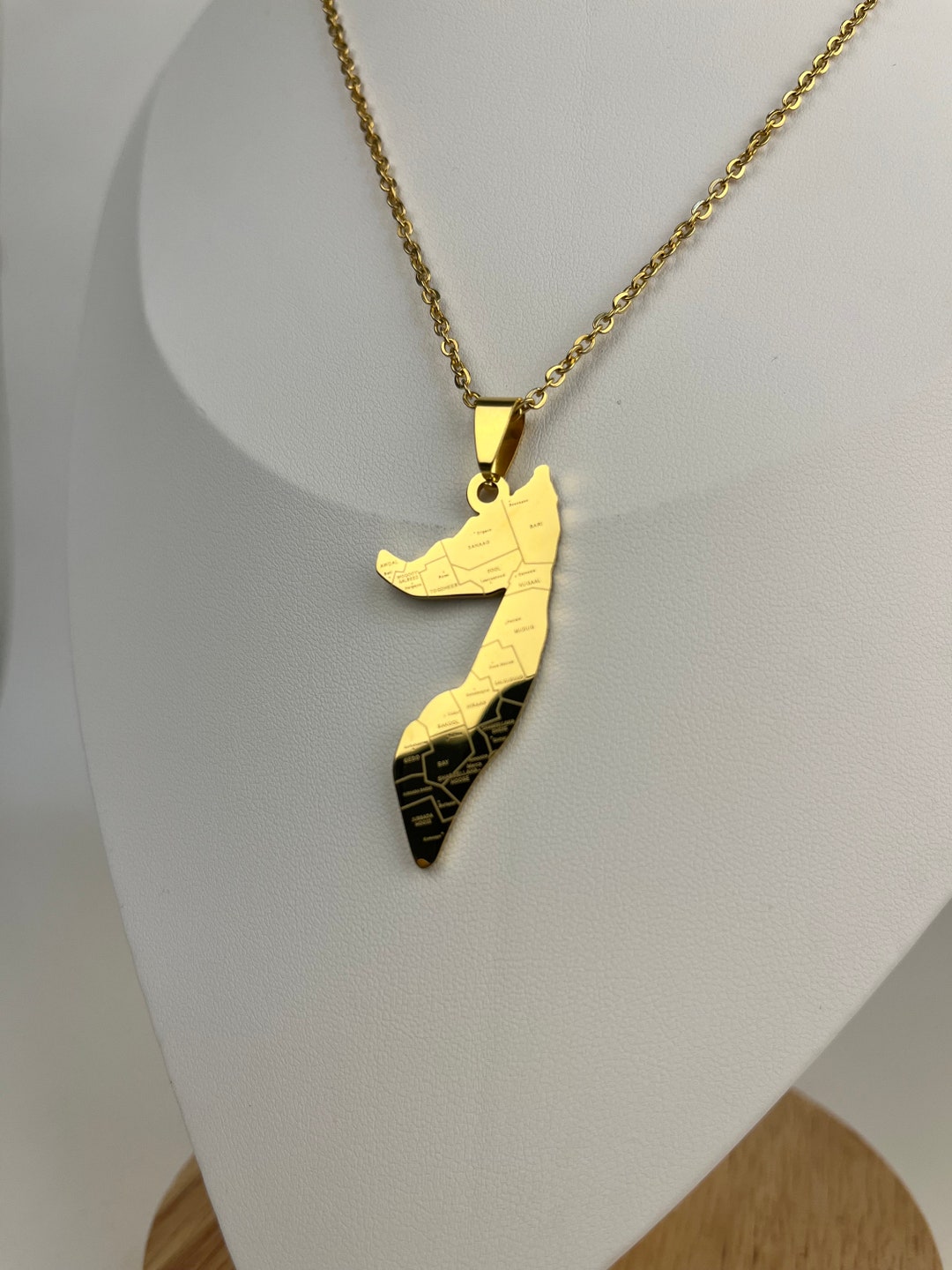Somalia Map Necklace - Etsy