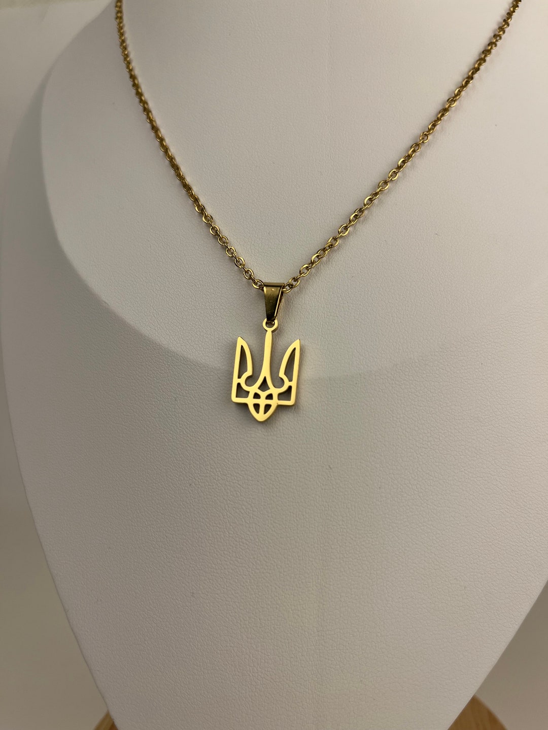 Ukrainian Tryzub Necklace - Gold, Rose Gold or Silver - Etsy