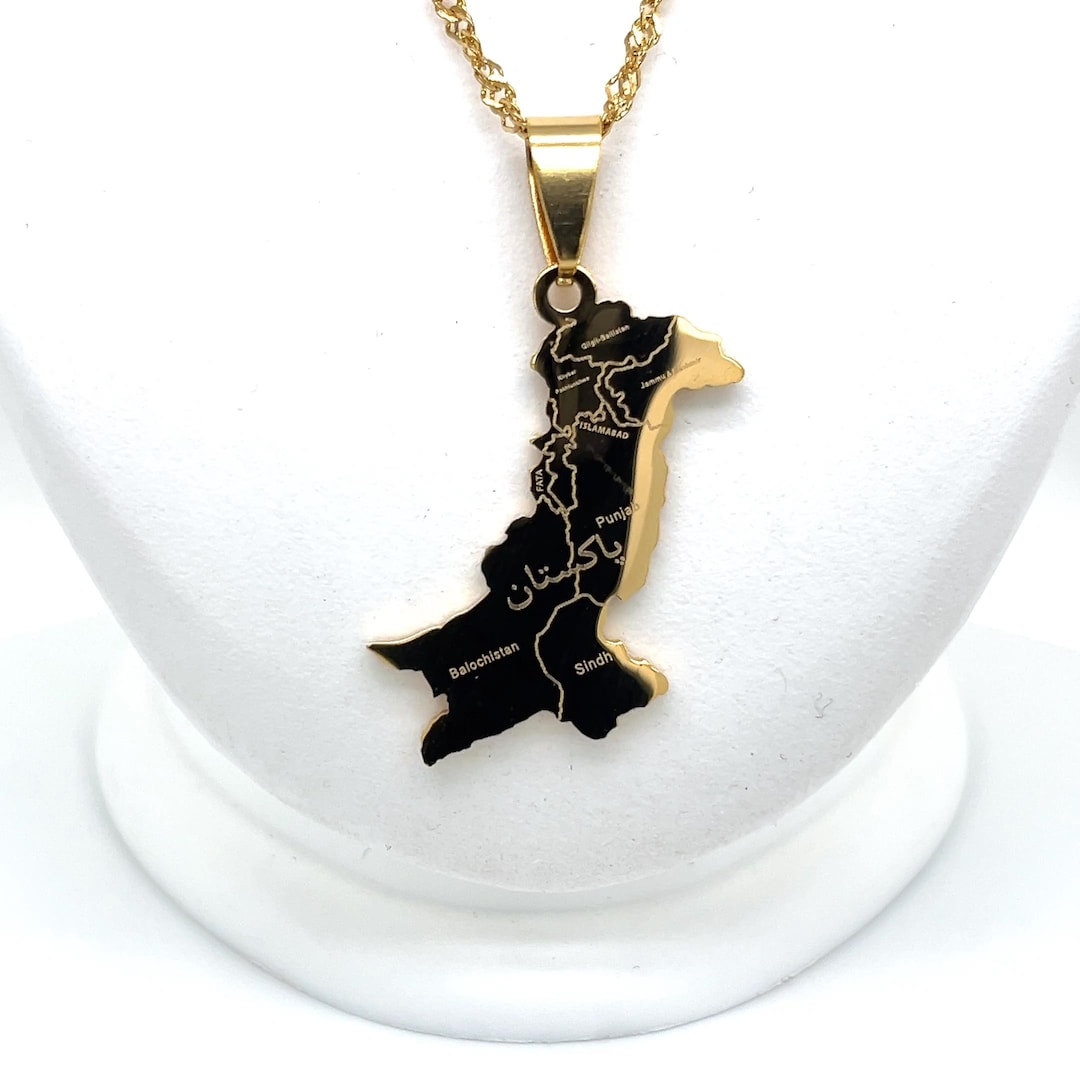 Pakistan Map Necklace - Etsy