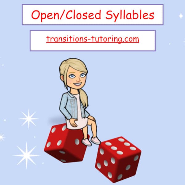 Open and Closed Syllables - Etsy