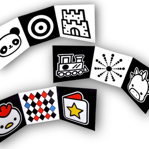 48 Design TWIN PACK Baby Sensory Development Flash Cards High - Etsy UK