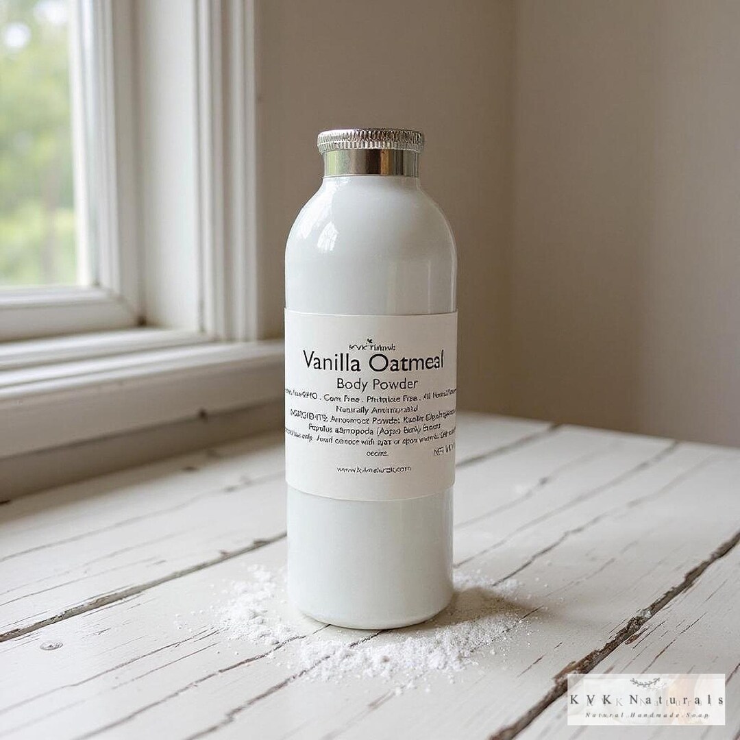 Vanilla Oatmeal Body Powder: Talc Free Dusting Powder, 4 Oz - Etsy