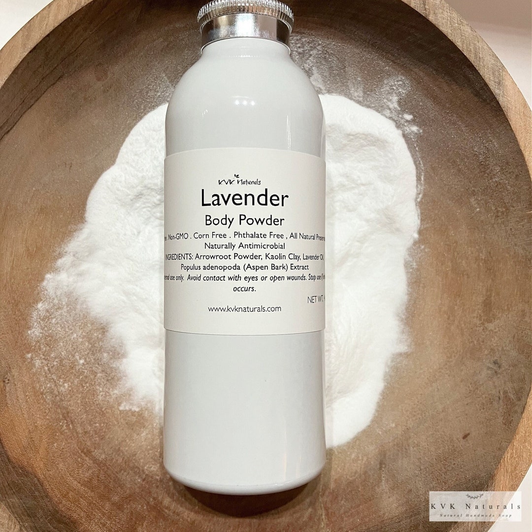 Body Powder Lavender 4 Oz - Dusting Powder, Talc Free Powder, Gift for ...