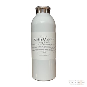 Vanilla Oatmeal Body Powder: Talc Free Dusting Powder, 4 Oz - Etsy
