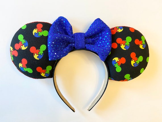 Autism Awareness Disney Inspired Ear Disney Mickey Autism - Etsy