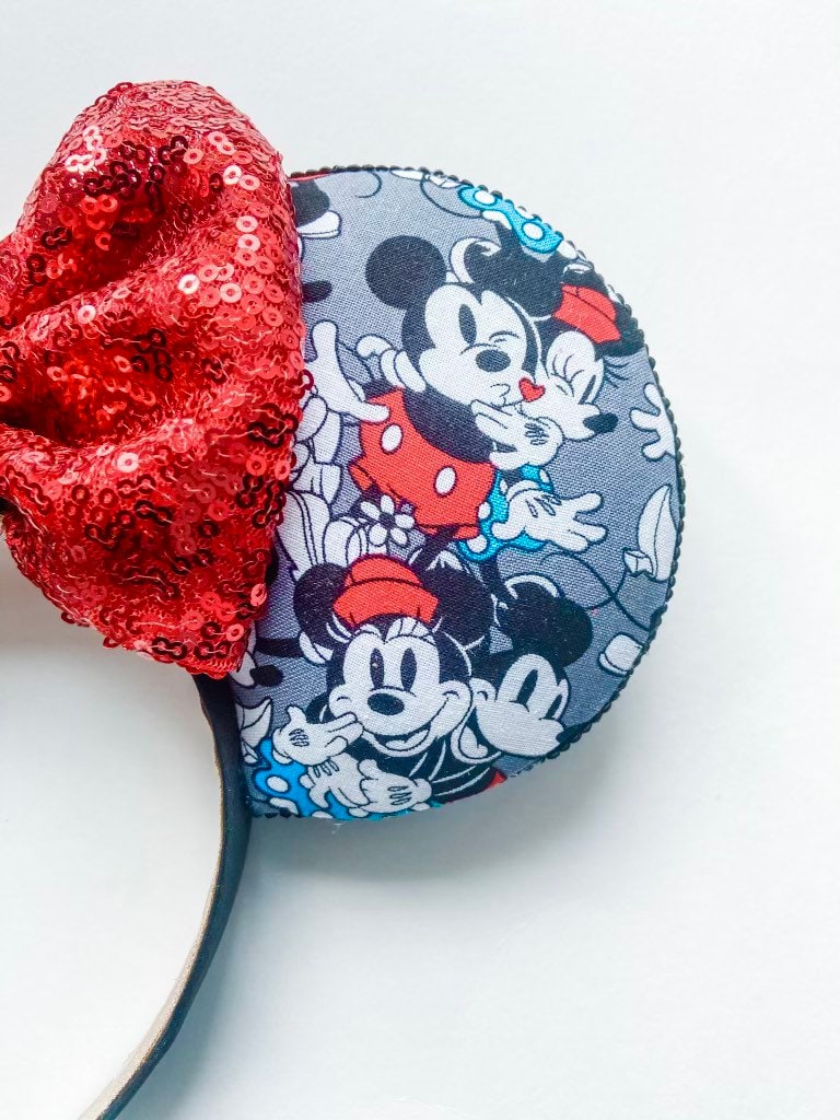 Mickey & Minnie Mouse Inspired Ears Mickey Mouse Ears Minnie - Etsy