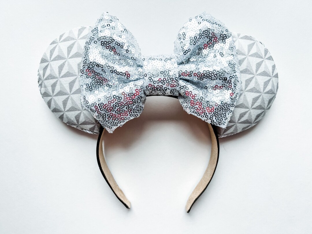 Epcot Inspired Minnie Ears, Disney Epcot Ears, Spaceship Earth Ears ...