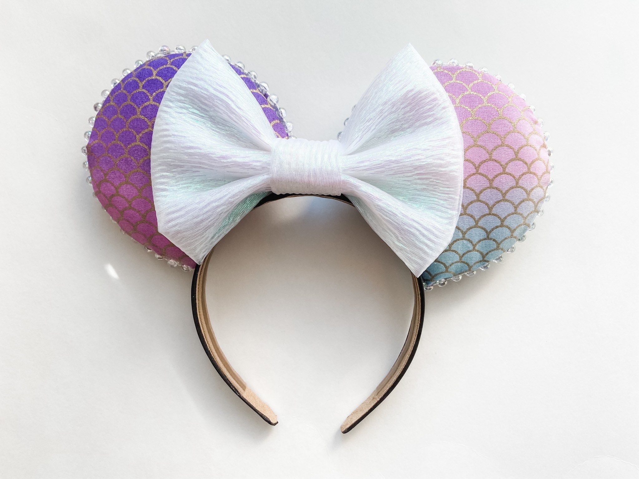 Mermaid Inspired Minnie Ears, Disney Mermaid Ears, Mermaid Minnie Ears ...