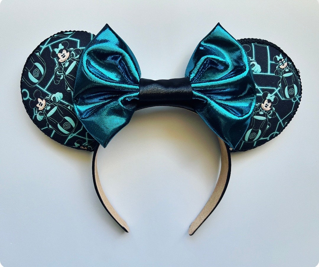 TRON Minnie Ears, Magic Kingdom Ears, Tron Ears, Tron Mickey Ears, Tron ...