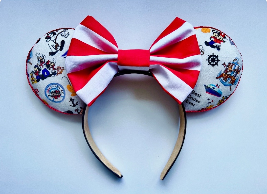 Disney Cruise Ship Ears, Disney Cruise Ears, Disney Inspired Ears, Disney Minnie Cruise Ears ...