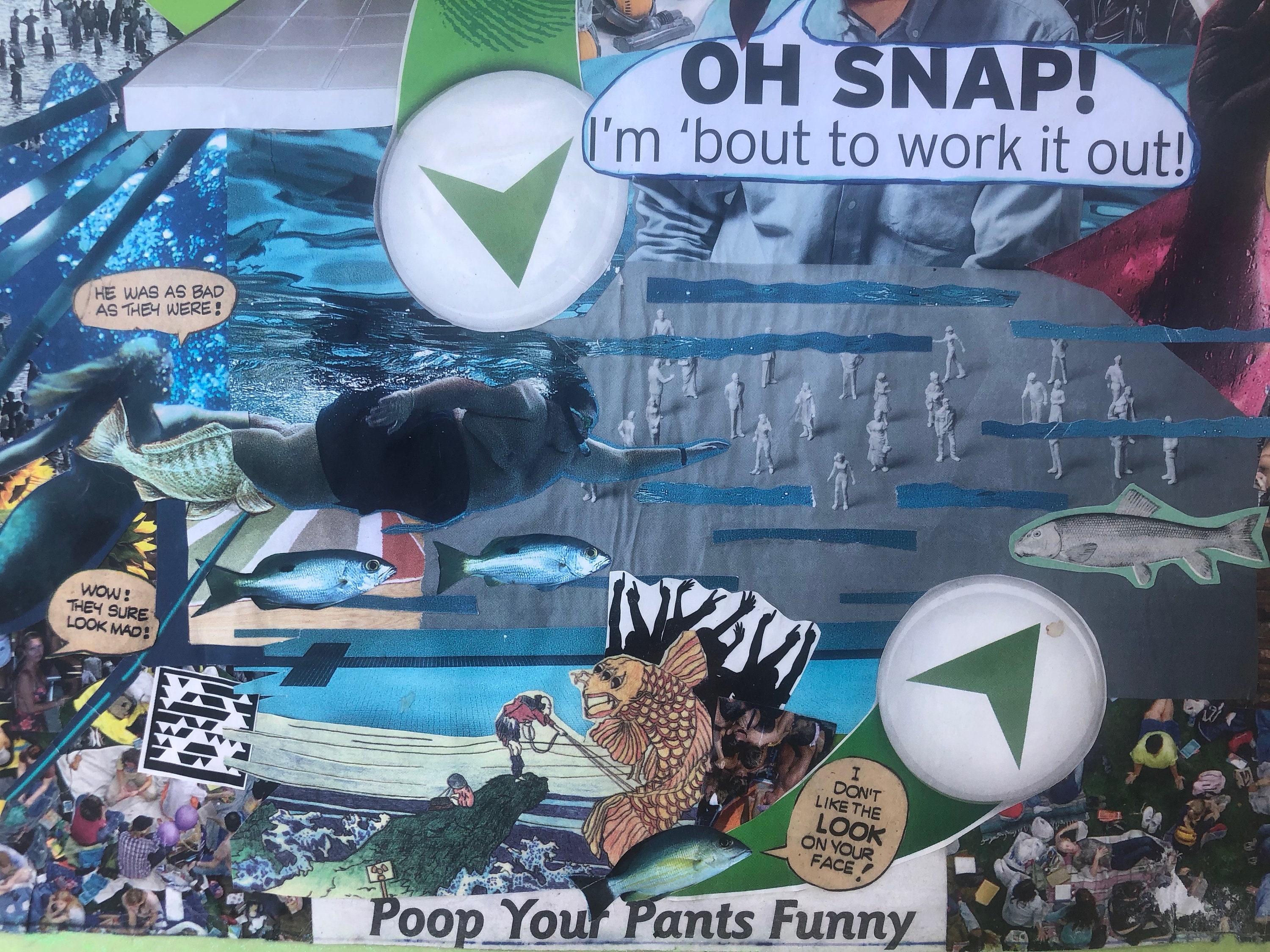 Oh Snap Collage original de Mary VanDenBerg listo para - Etsy España