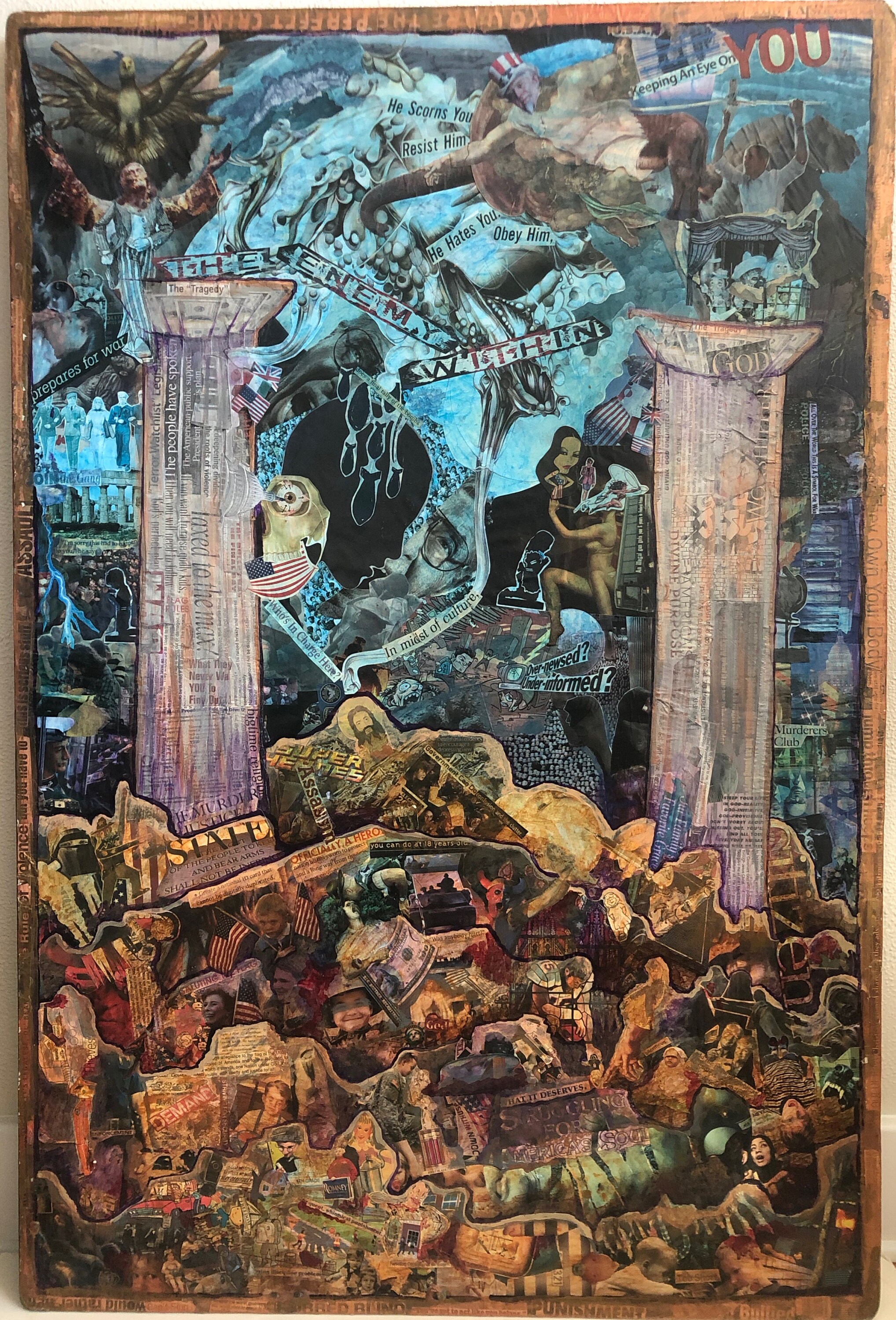 The Tragedy Pillars Custom Collage Artwork by Mary VanDenBerg | Etsy