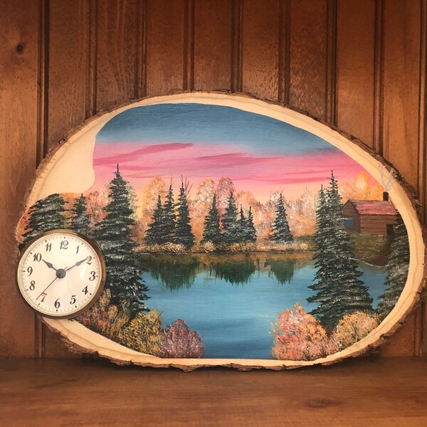 Hand Painted Clock - Etsy