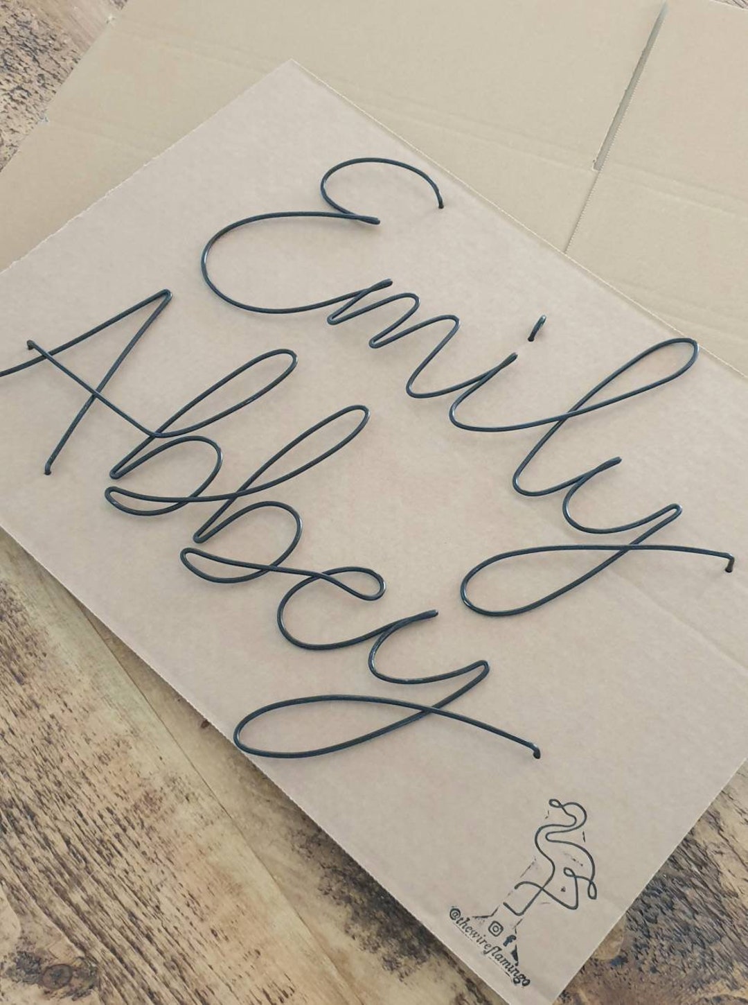 Custom wire name sign any name any wore colour. Personalised - Etsy.de