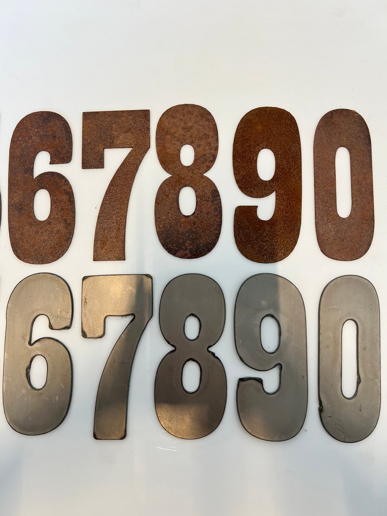 12 Inch Metal Clock Set Numbers 1-12 Included - Natural or Rustic ...