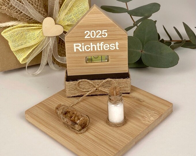 Topping-out Ceremony Gift With Bread and Salt on Bamboo Wood ...