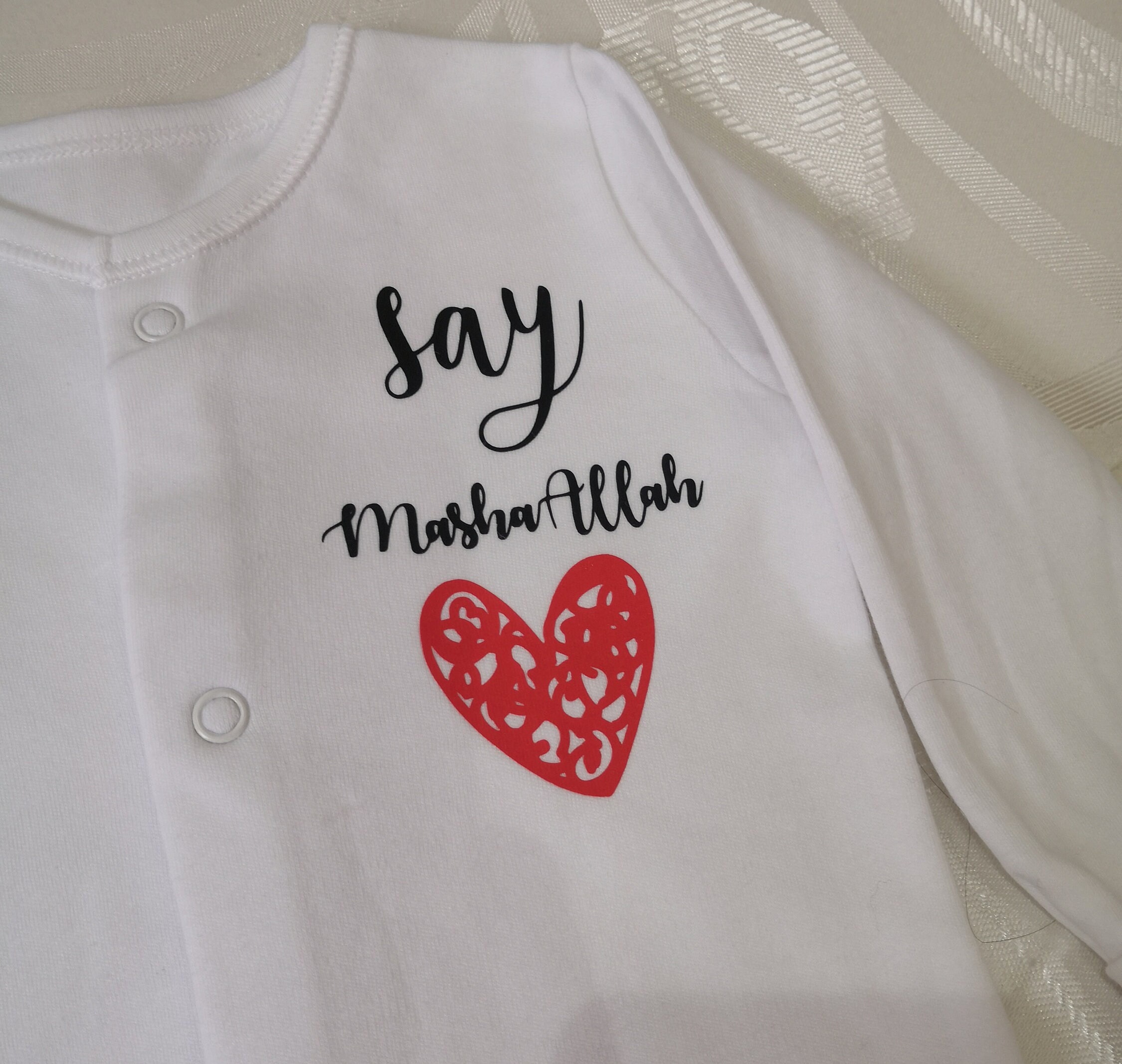 Personalised Islamic Muslim Baby Grows, Baby Sleepsuits. Cute Funny ...