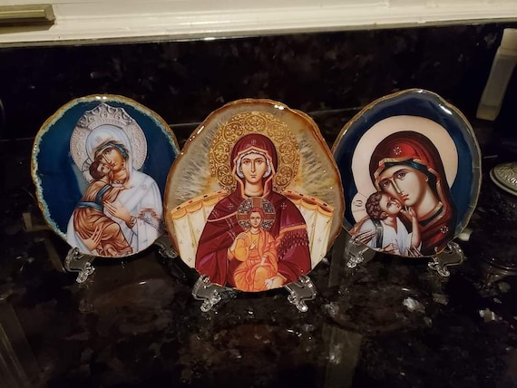Icons Panagia greek Orthodox - Etsy