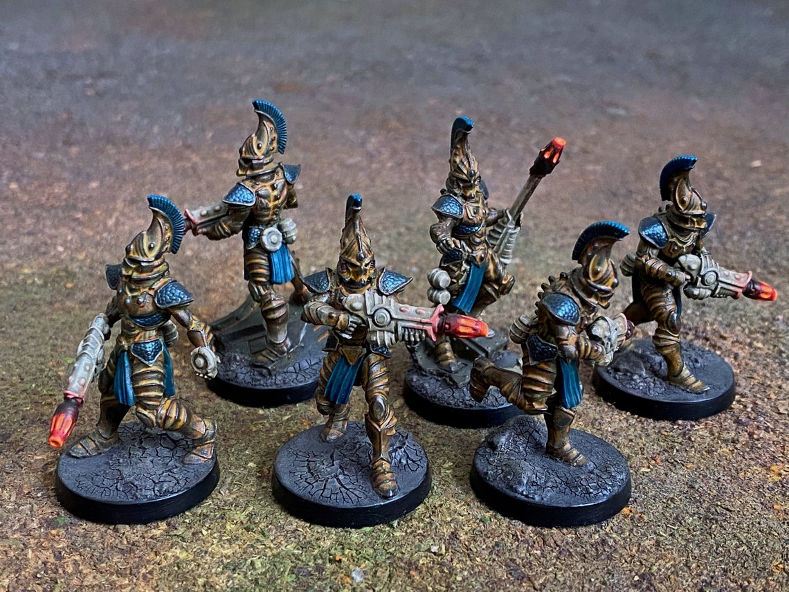 Warhammer 40K Aeldari Army. Assembled, Painted, Customized, Magnetized ...