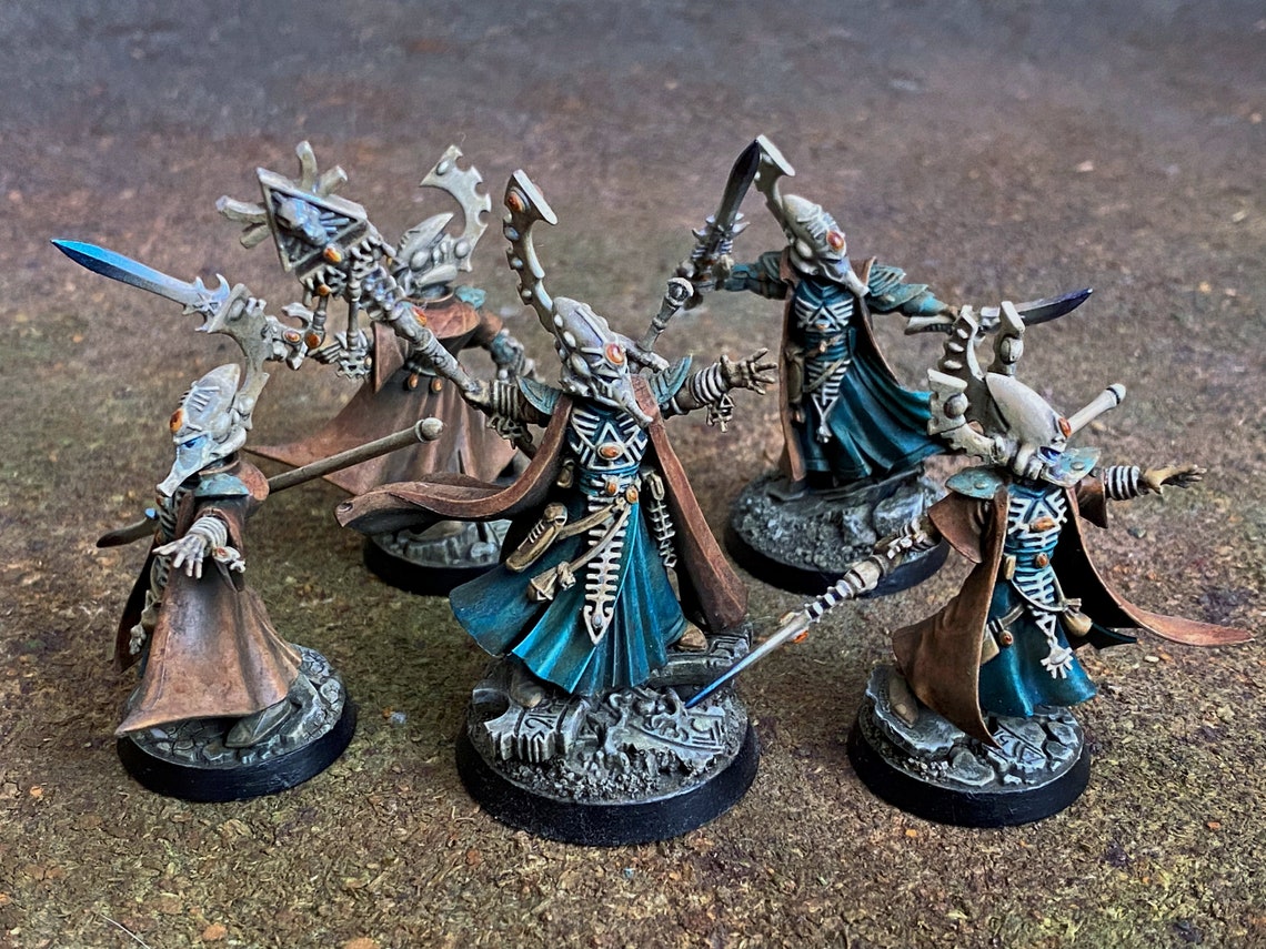 Warhammer 40K Aeldari Army. Assembled, Painted, Customized, Magnetized ...