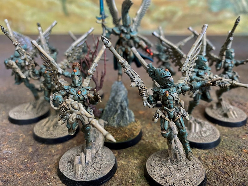 Warhammer 40K Aeldari Army. Assembled, Painted, Customized, Magnetized ...