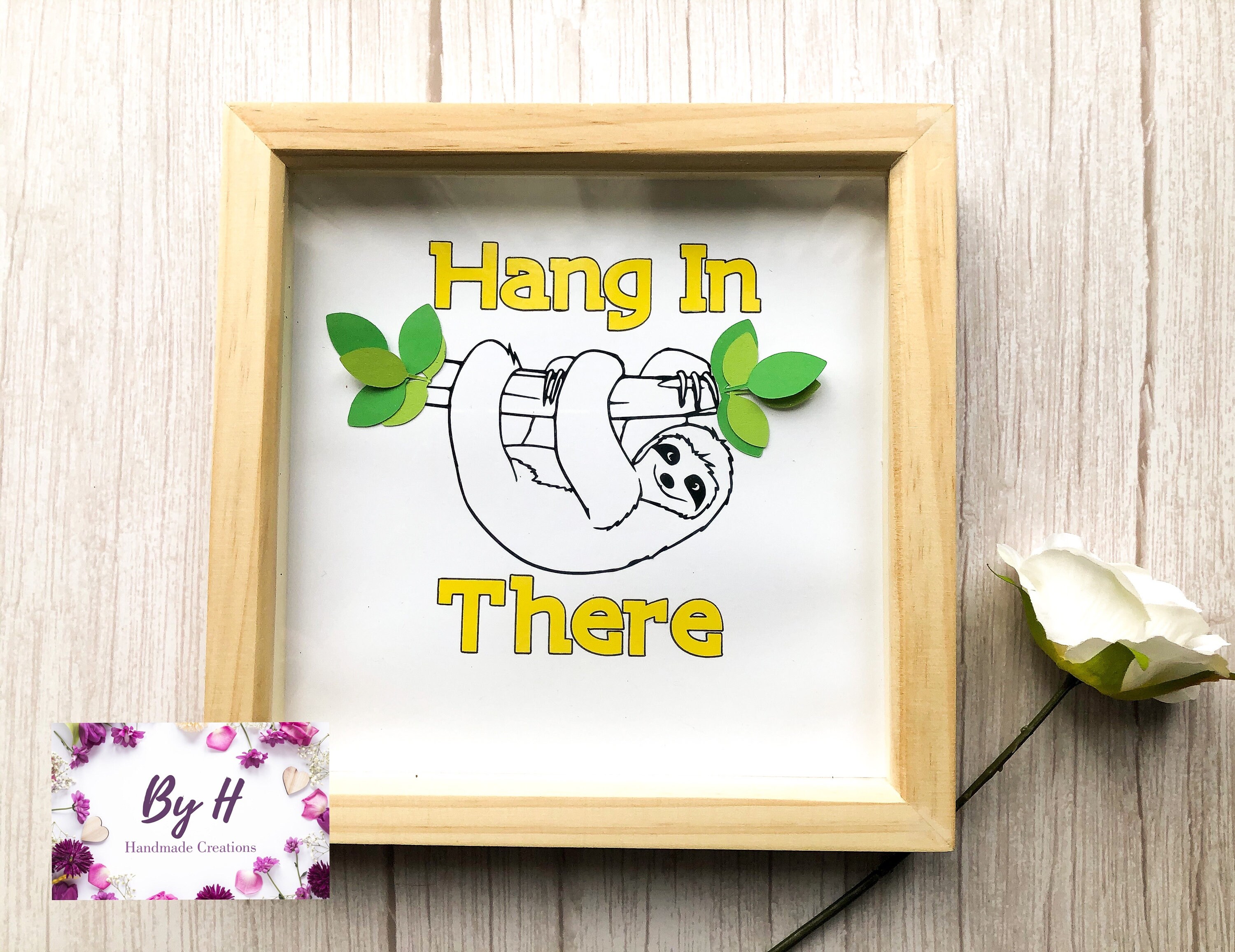Sloth Hang In There Frame | Etsy