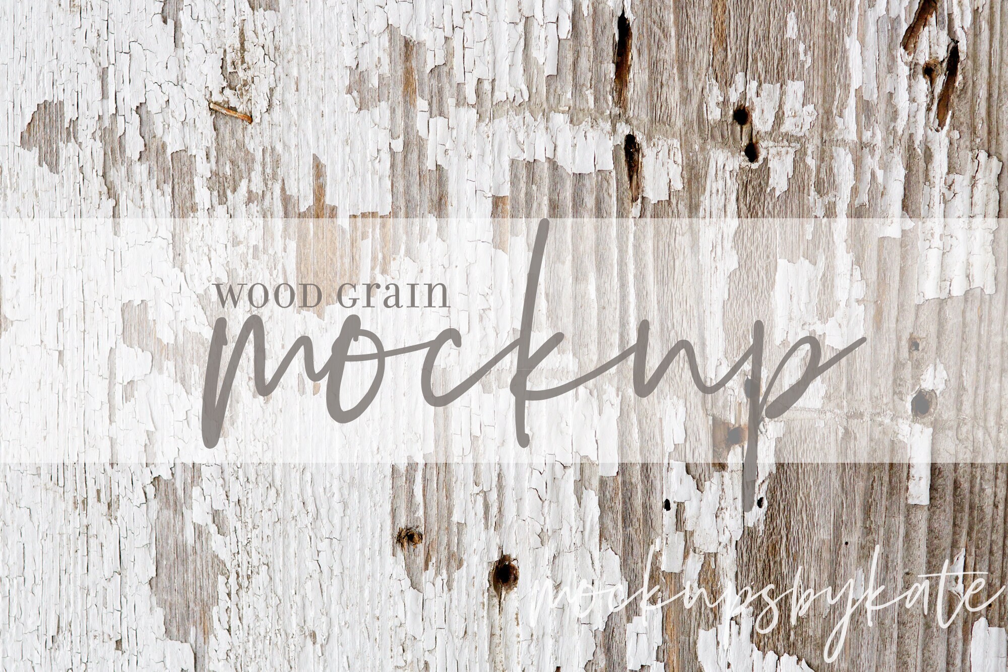 Distressed White Wood Background