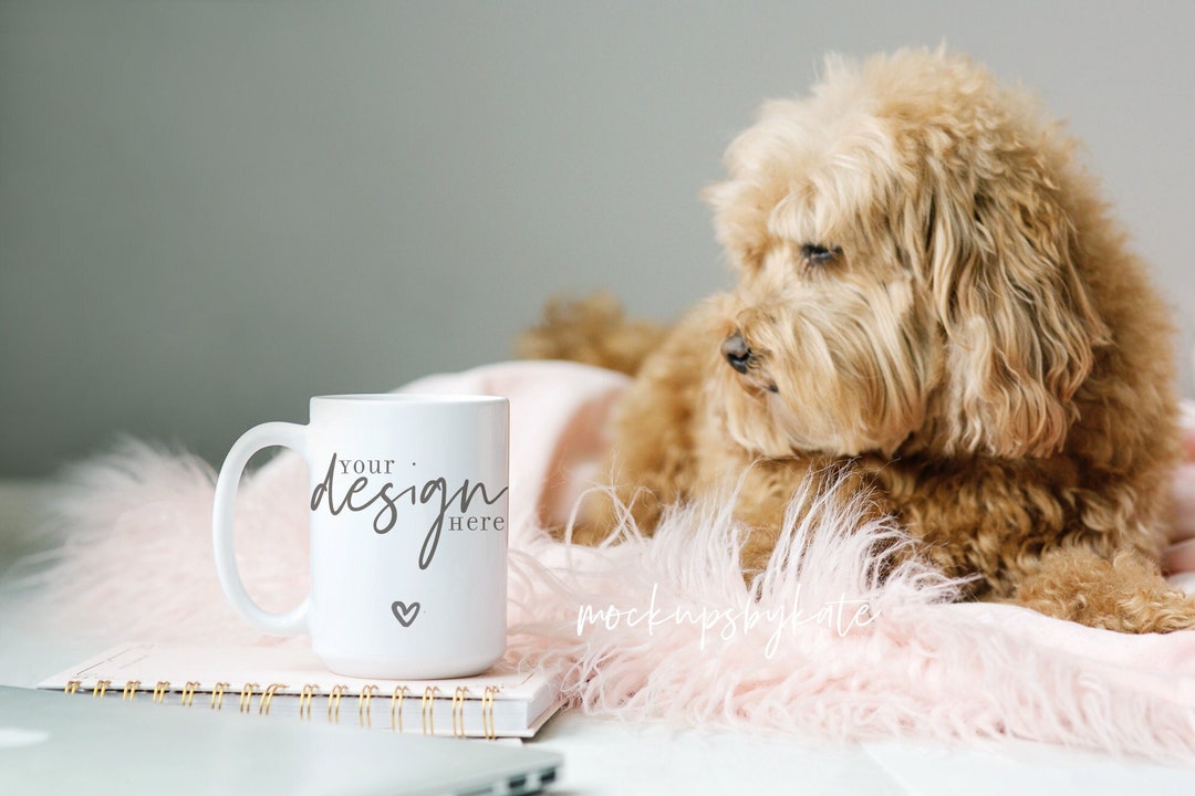 Coffee Mug With Dog Mockup | 15 Oz Mug Mockup | Cozy and Stylish Mug ...