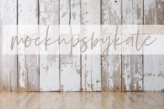 Distressed White Wood Background