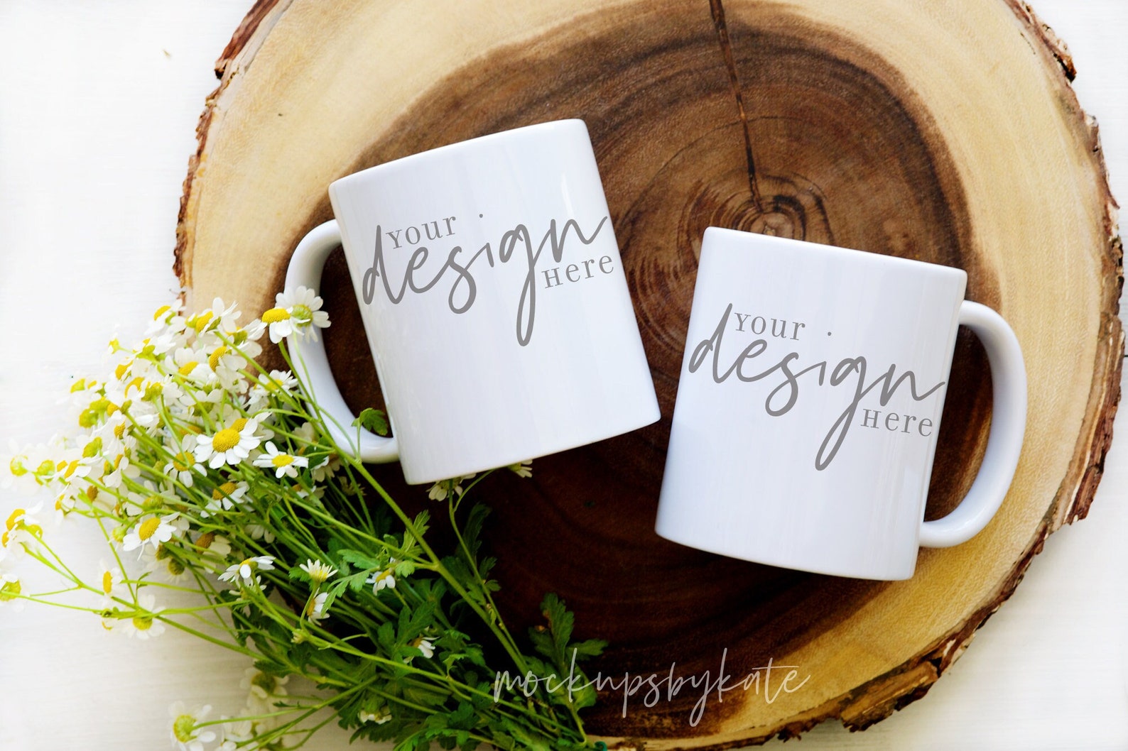 Spring Mug Mockup | Two Mugs Mockup | 11 Oz Coffee Mug Mockup | Show ...