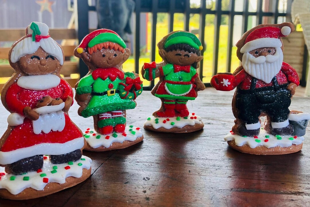 Gingerbread Figurines Christmas - Etsy