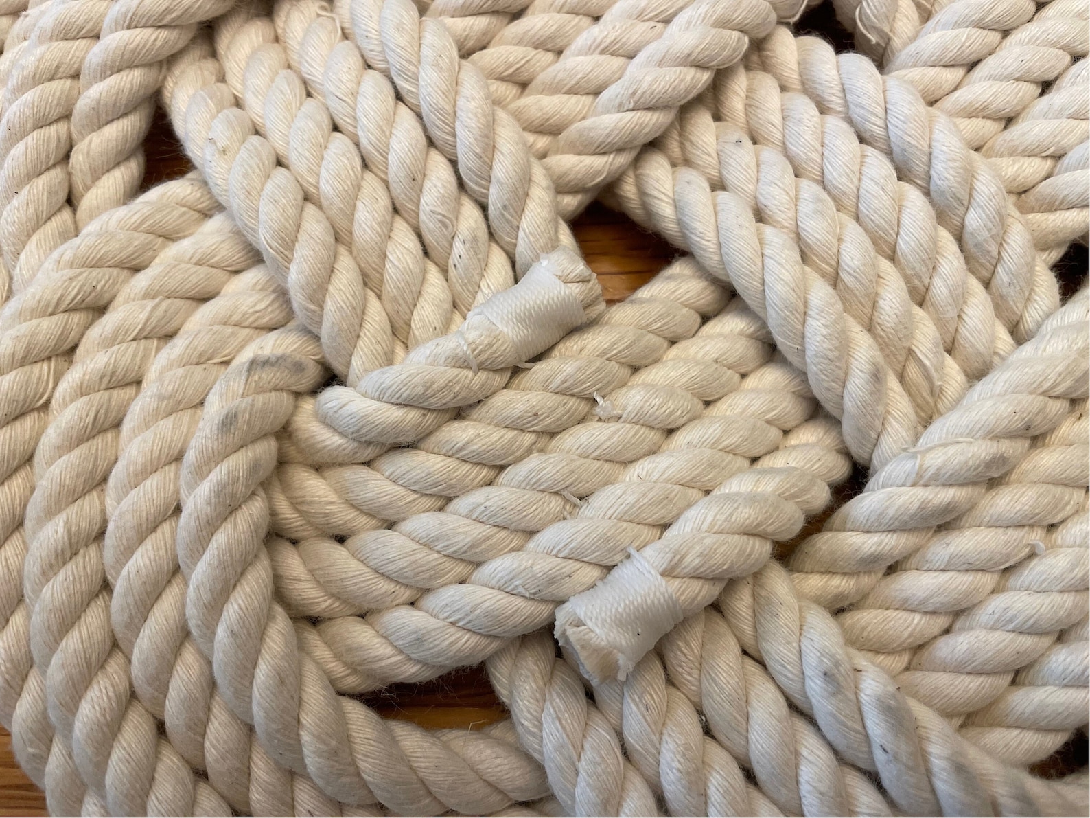 Natural Cotton Ocean Plait Mat Hand-knotted Centerpiece Nautical Beach ...