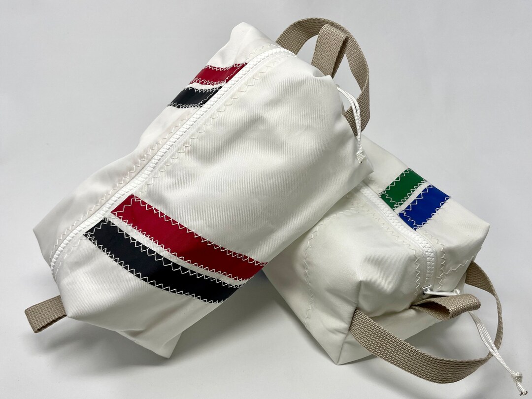 Upcycled Sailcloth Dopp Kit / Crew Bag / Toiletry Bag |zipper ...