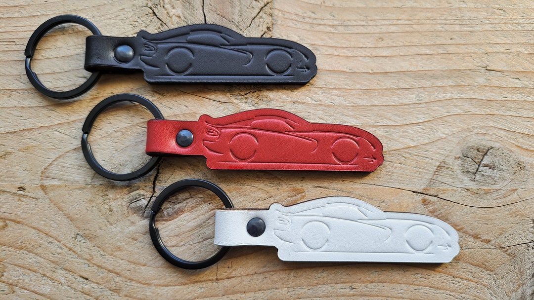 Viper (gen 5) Silhouette Leather Keychain Key Fob - Etsy