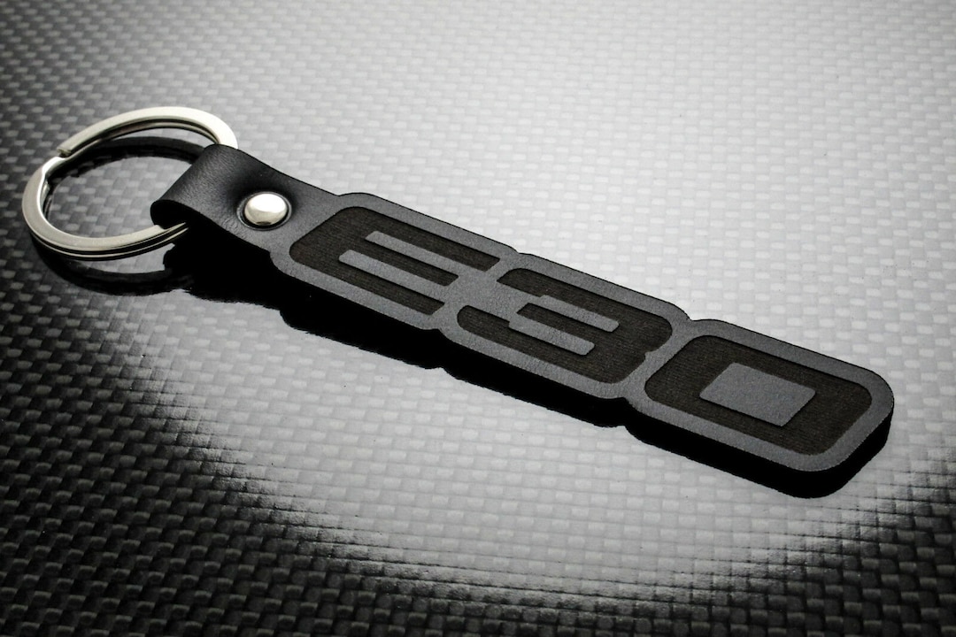 E30 Handmade Leather Keychain Keyring - Etsy