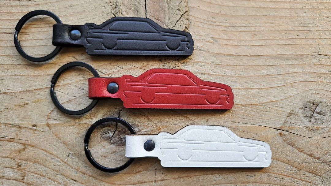E30 M3 Silhouette Leather Keychain Key Fob - Etsy