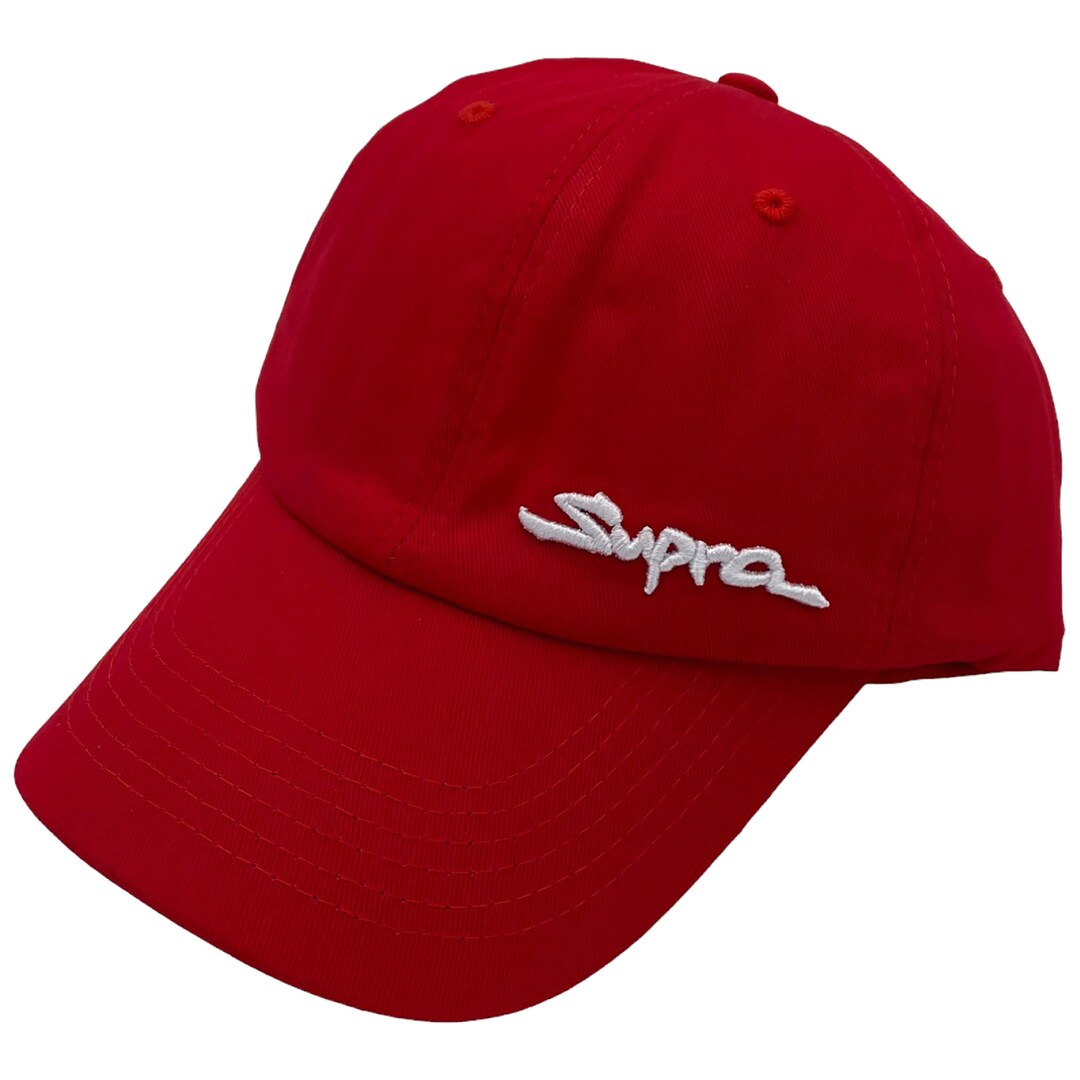 Supra Dad Hat Cap - Red - Etsy