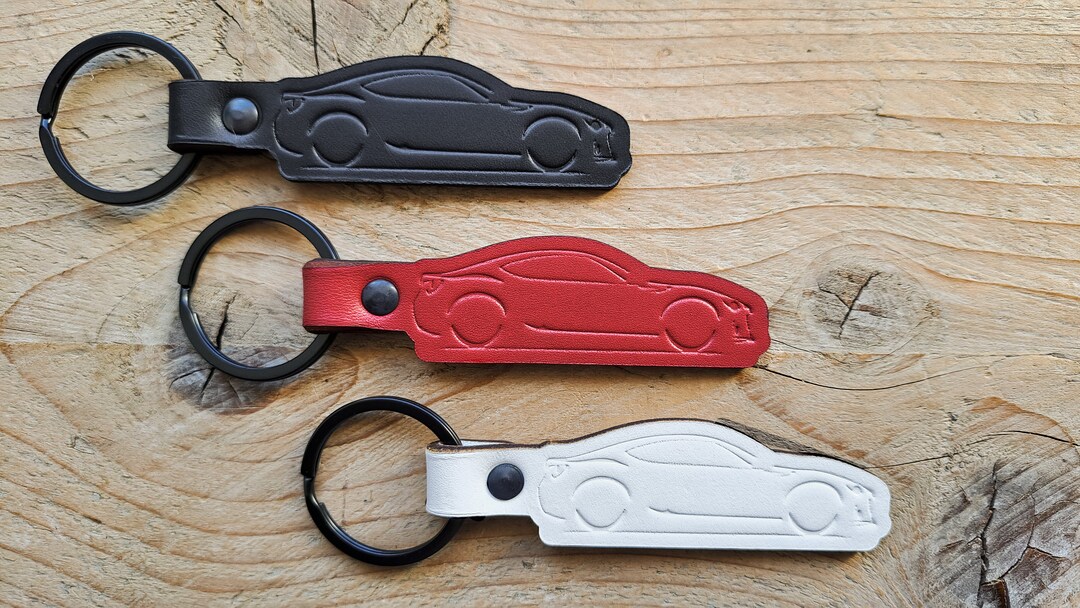 Silhouette Leather Keychain for FT86 GT86 FRS BRZ Key Fob - Etsy