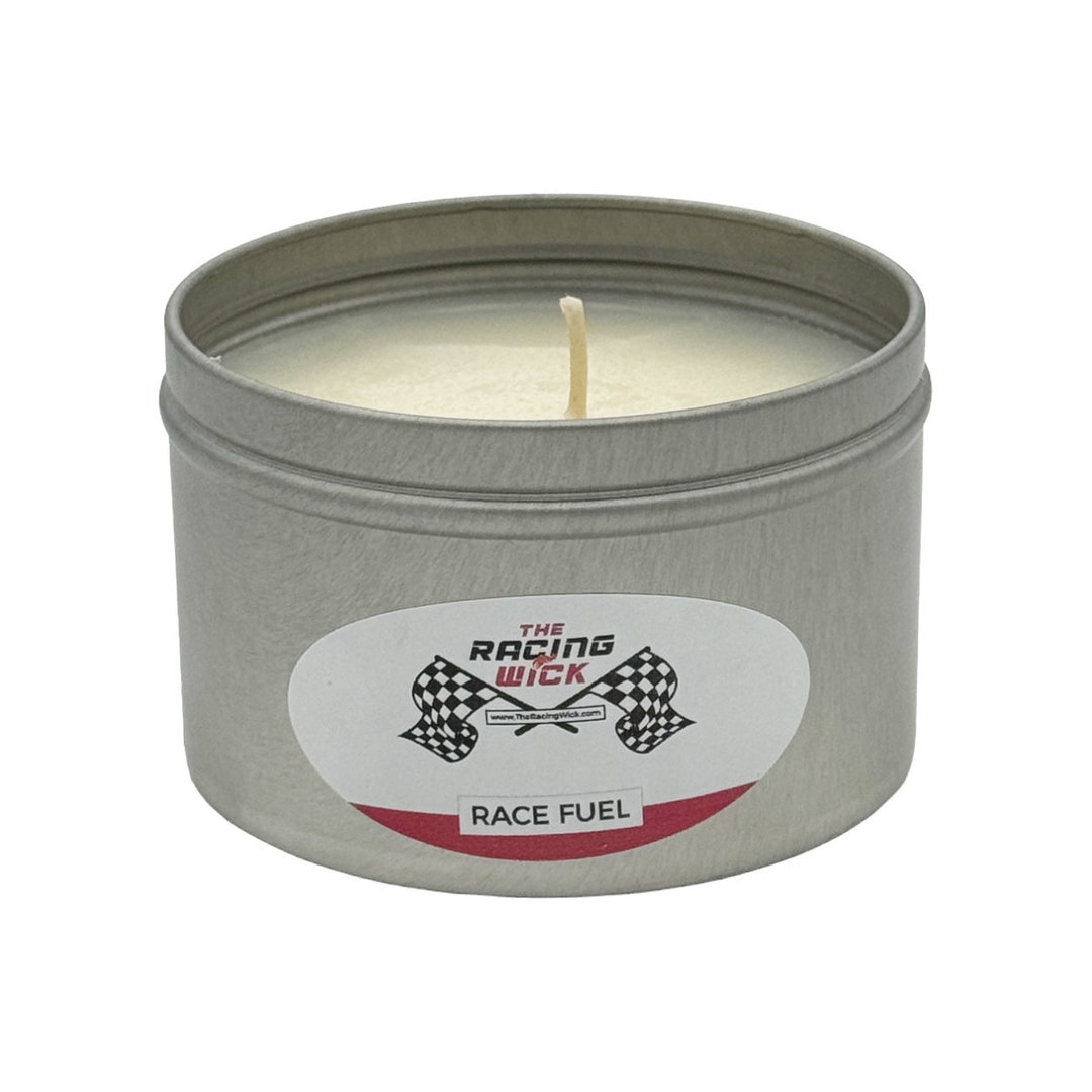 Race Fuel Scented Candle | the Racing Wick | 8oz Tin Can - Etsy