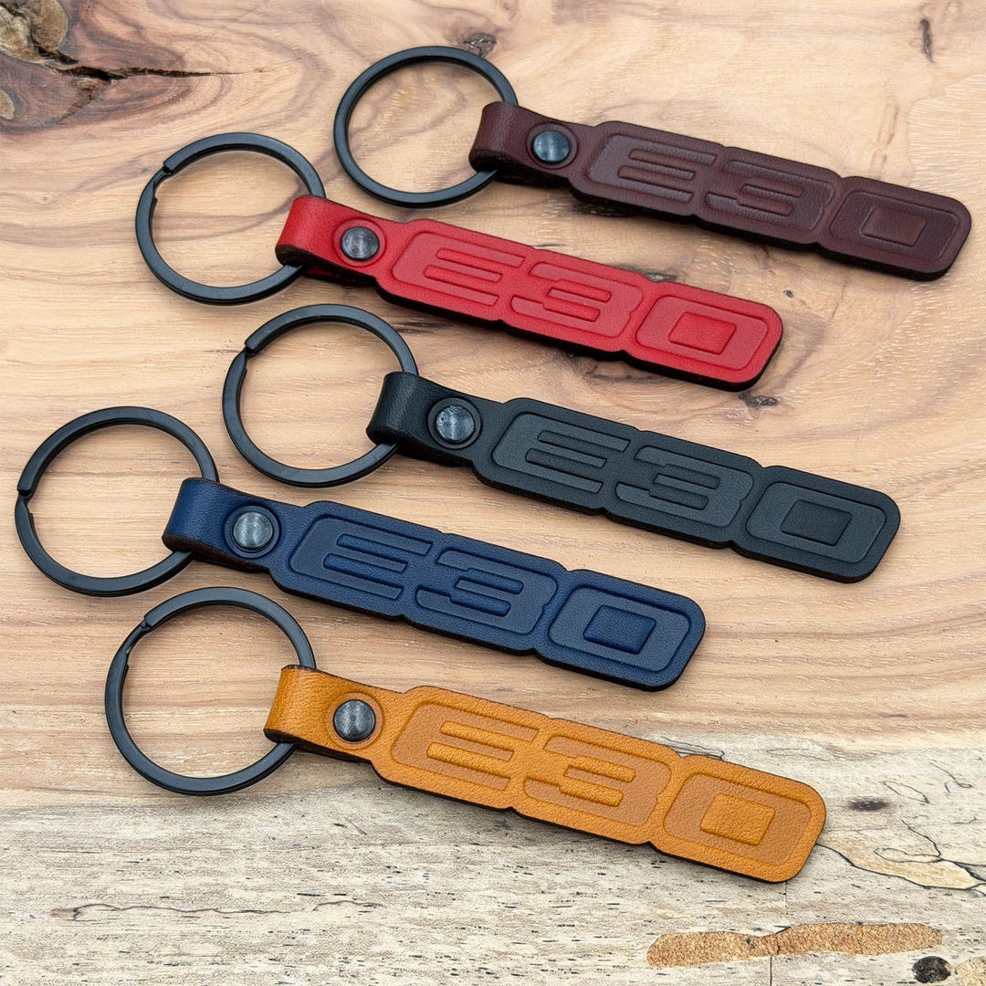 E30 Leather Keychain Keyring | Car Enthusiast Key Fob Gift - Etsy
