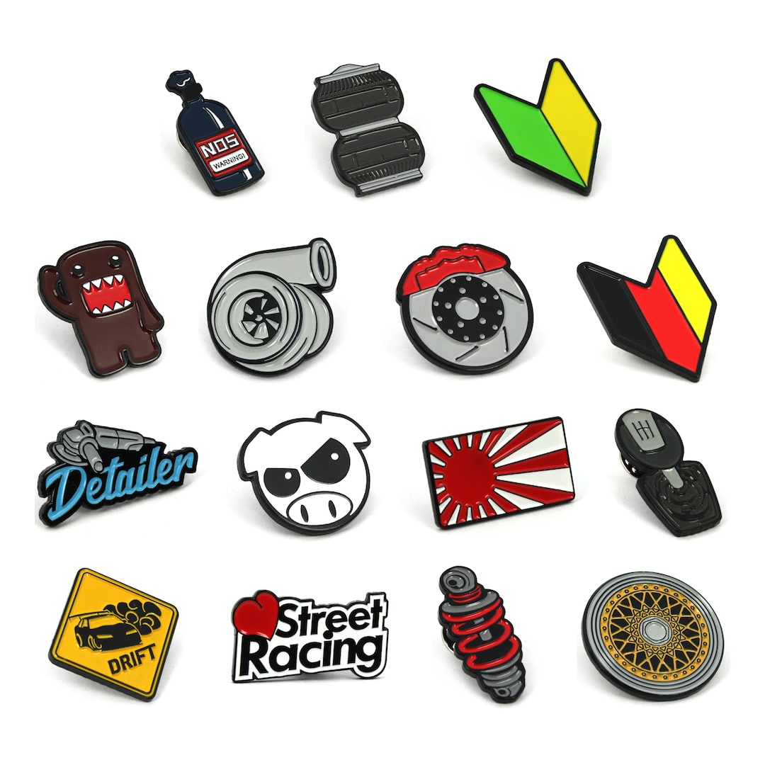 Automotive Race Car Enamel Lapel Pins - Etsy