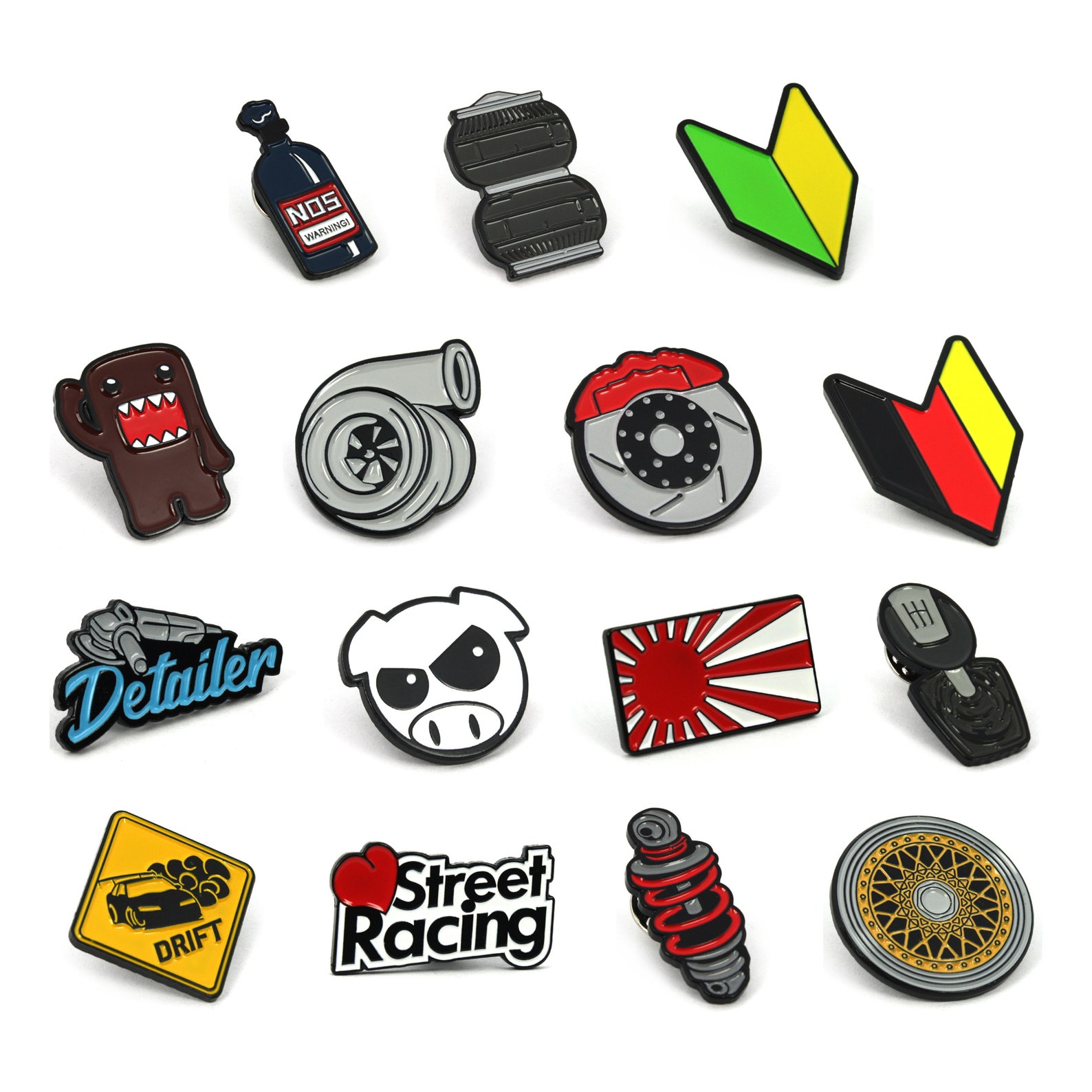 Automotive Race Car Enamel Lapel Pins - Etsy