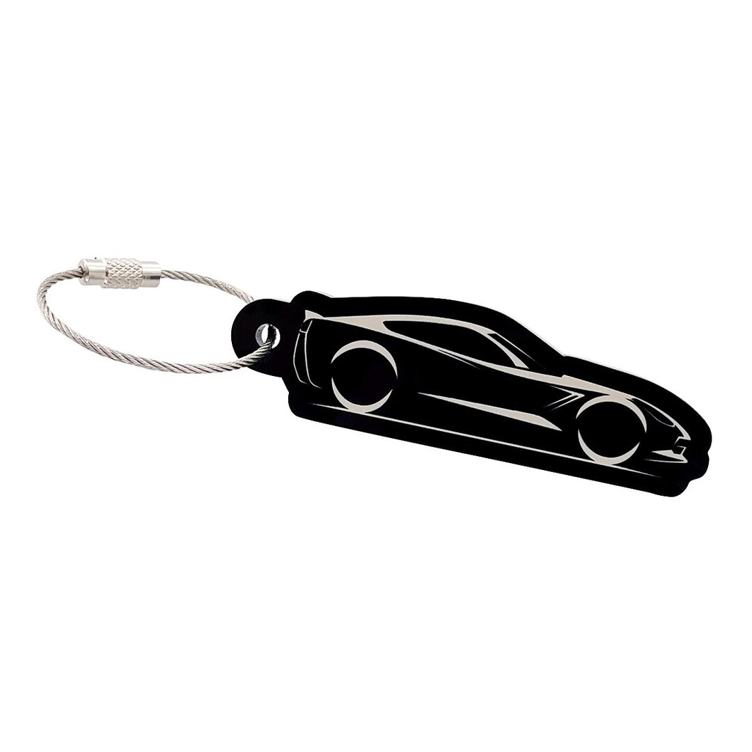 Corvette C7 Silhouette Acrylic Keychain Keyring Key Fob - Etsy